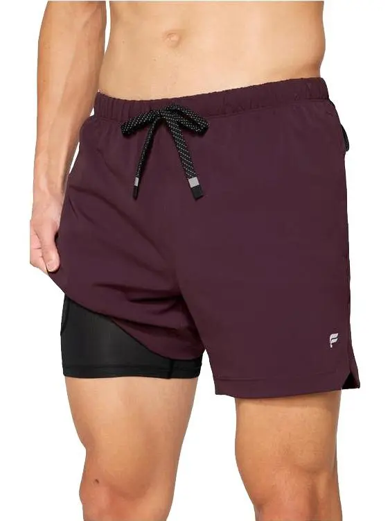 FABLETICS The 5" One Short - Oxblood
