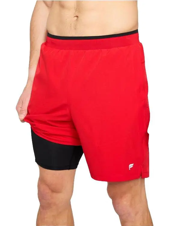 FABLETICS Fundamental Short Ii Lined 7 - Heated Red