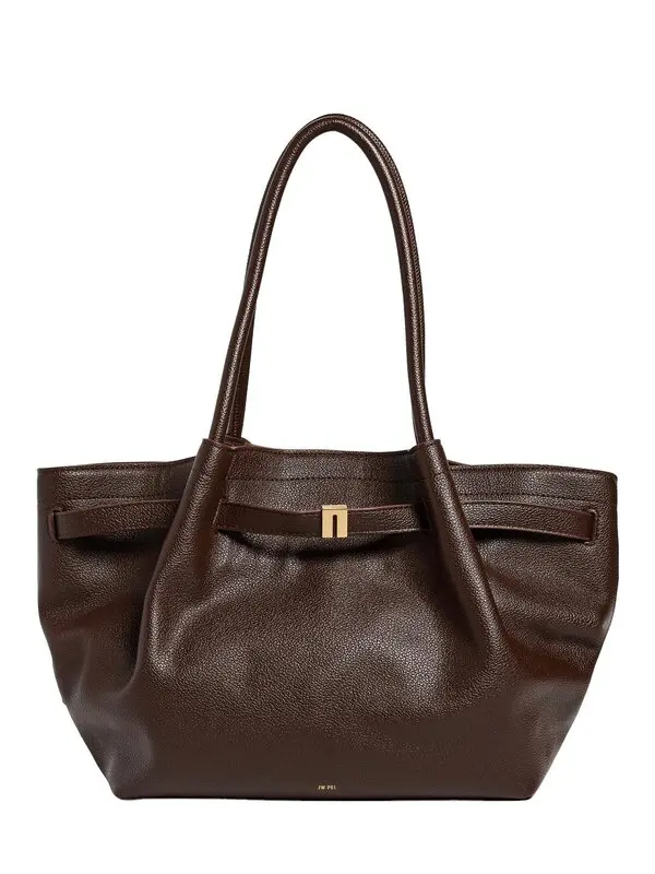 Jw Pei Hana Medium Tote Bag - Dark Brown