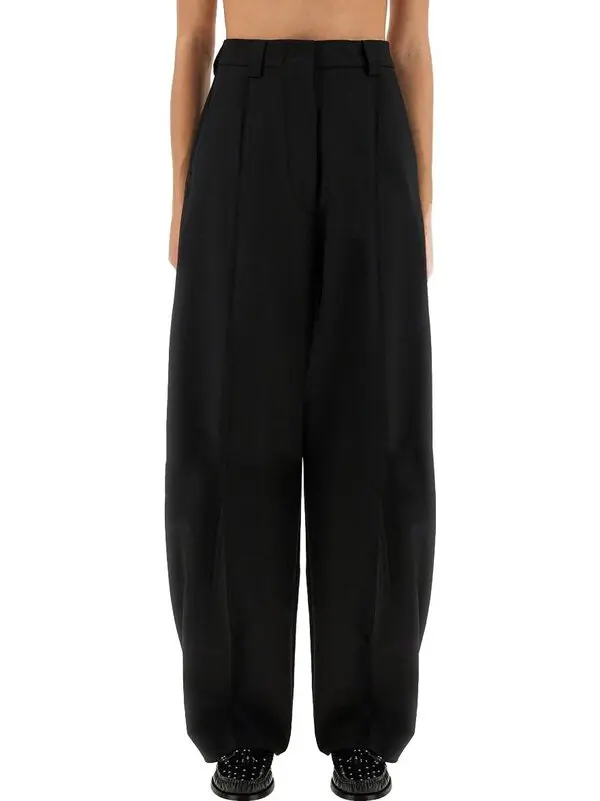 THE LATEST Wide Leg Trousers - Black
