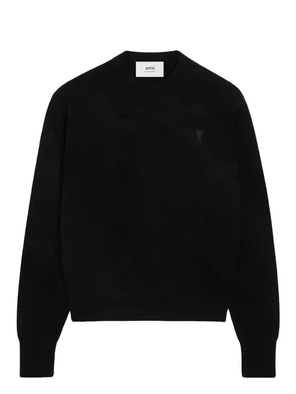 Ami De Coeur Wool Crew-neck Sweater - Black