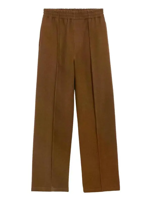 Ami Elasticated Wool Trousers - Brown