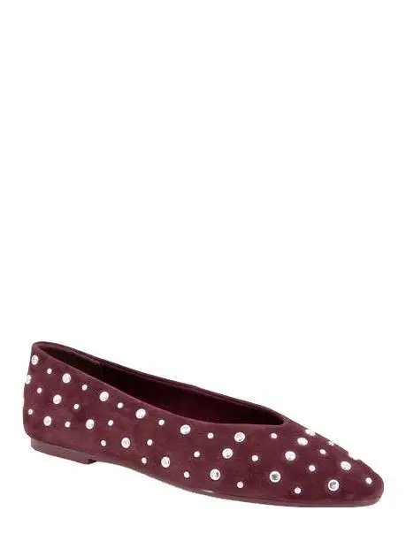 Splendid Latouche Studded Flat - Dark Plum