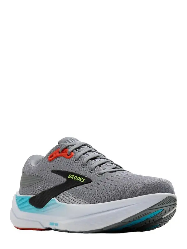 Brooks Ghost Max 3 Running Shoe - Primer Grey/antarctica/red