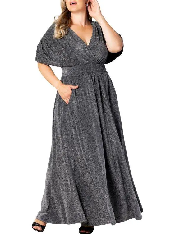 KIYONNA Geneva Metallic Gown - Starlight