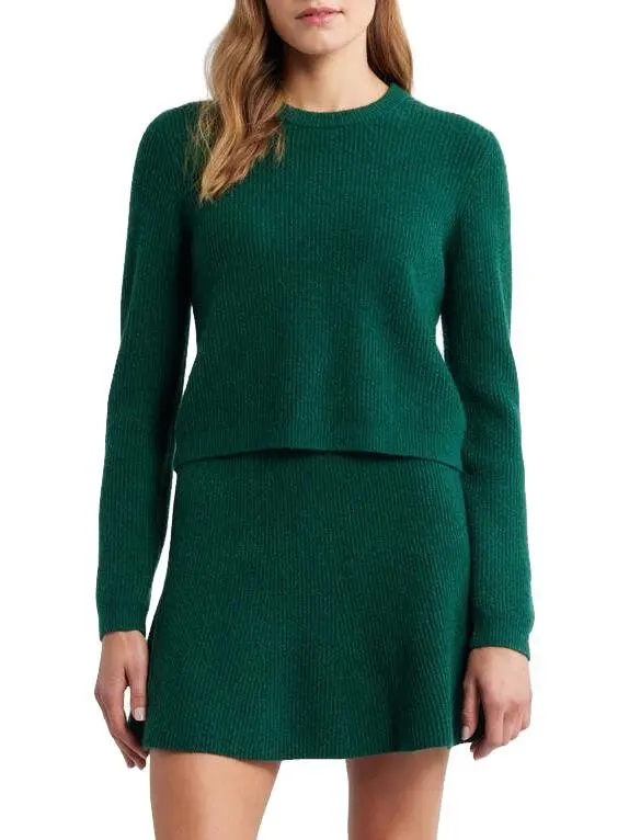 French Connection Vhari Rib Knit Top - 30-evergreen