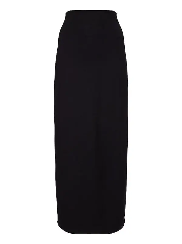 LESET Rio High-rise Maxi Skirt - Black