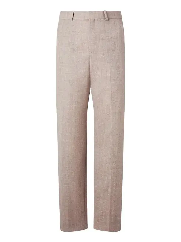 Saint Laurent Wool Suit Pants - Beige