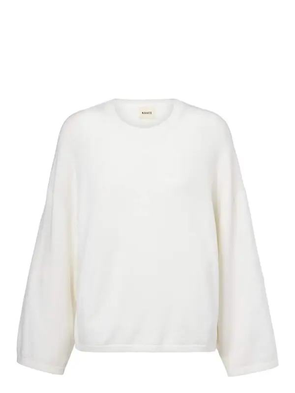 Khaite Darcy Cashmere Top - White