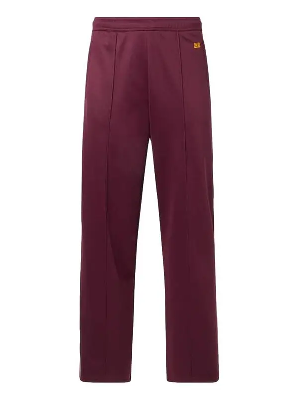 WALES BONNER Essence Jersey Track Pants - Burgundy