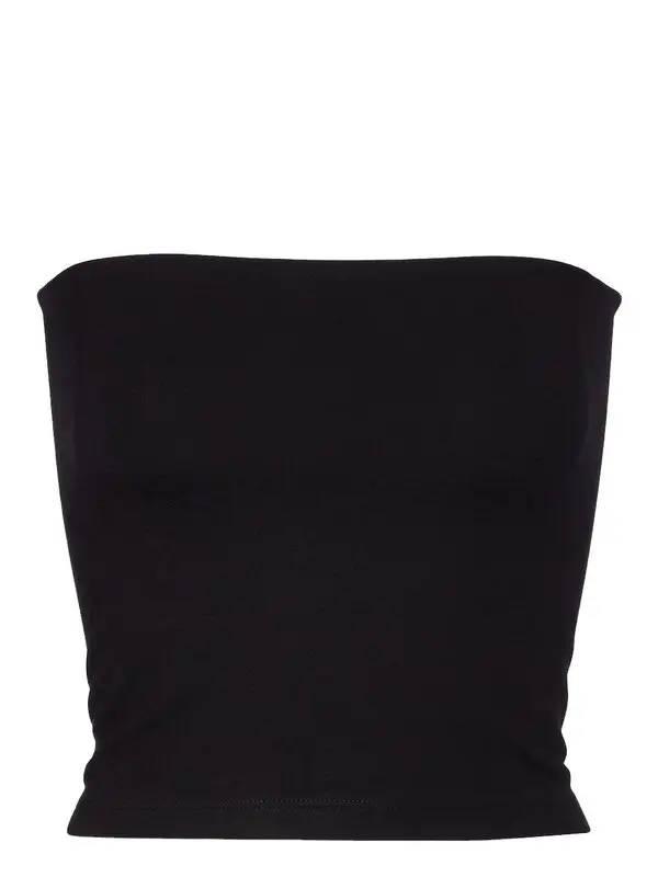 LESET Rio Jersey Tube Top - Black