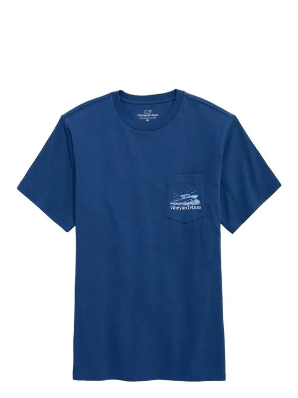 Vineyard Vines Sea Ya Later Pocket Graphic T-shirt - Moonshine