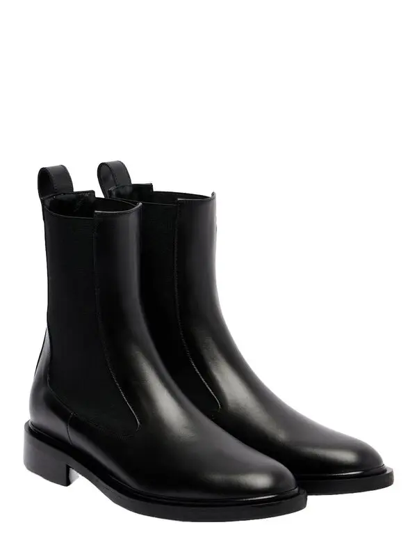 A.emery Grace Leather Chelsea Boots - Black