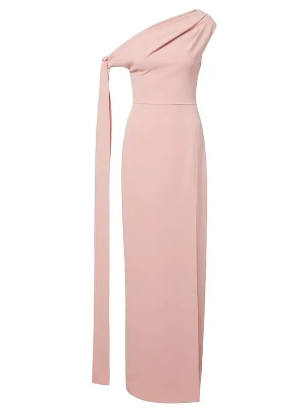 Solace London Irina Draped Gown - Pink