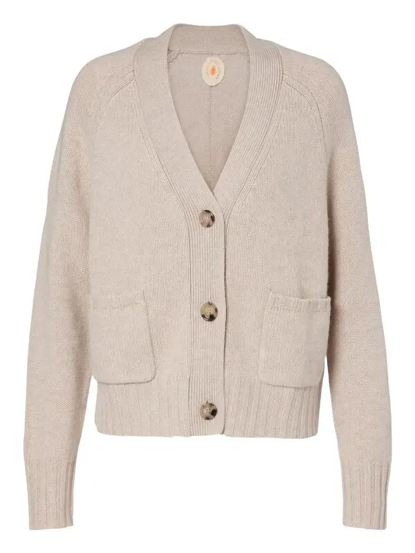 Jardin Des Orangers Wool And Cashmere Cardigan - Beige