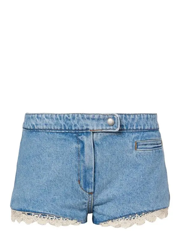 Magda Butrym Denim Shorts - Blue