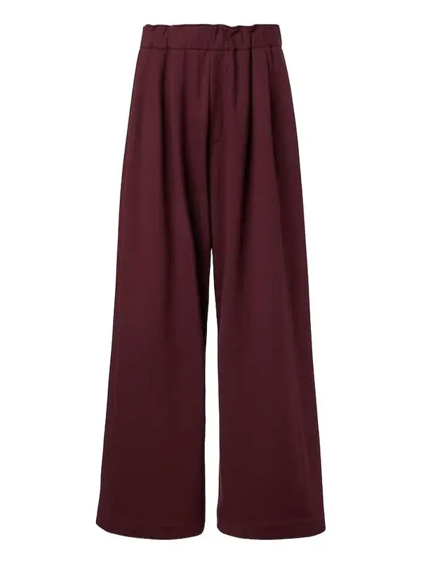Dries Van Noten Cotton Jersey Sweatpants - Burgundy