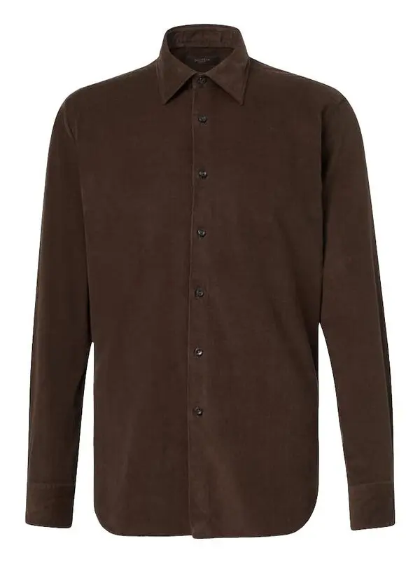 SLOWEAR Cotton Corduroy Shirt - Brown