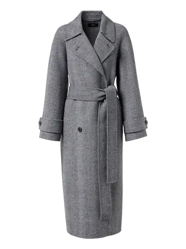 JOSEPH New Navarre Virgin Wool Coat - Grey