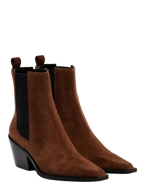 A.emery Leo Suede Ankle Boots - Brown