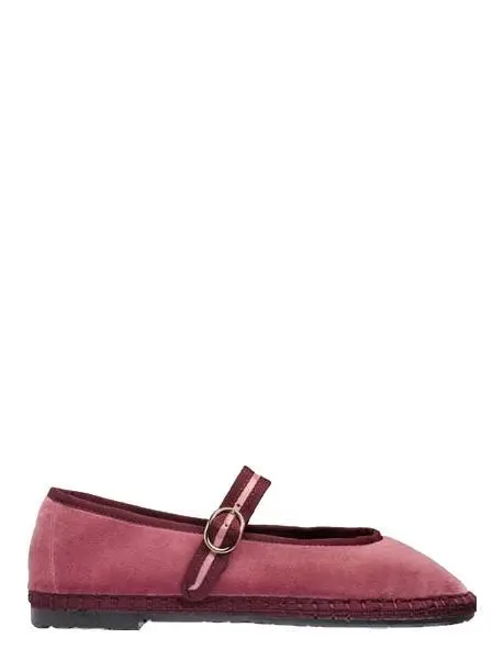 FLABELUS Pierre Mary Jane Flat - Burgundy
