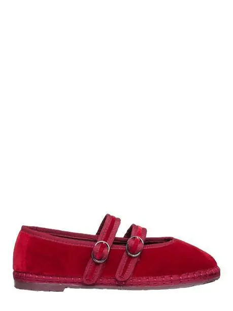 FLABELUS Claire Mary Jane Flat - Red