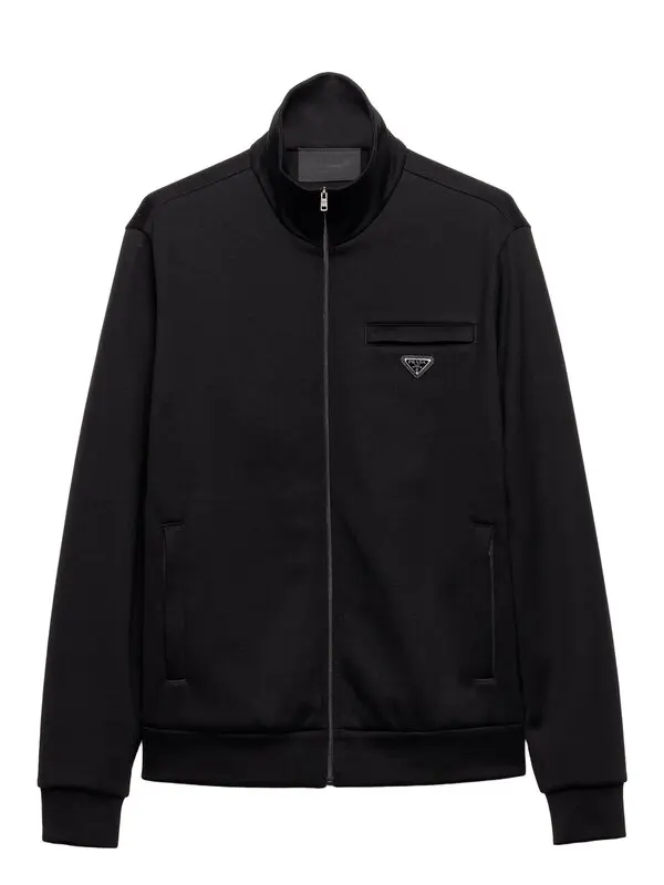 Prada Technical Cotton Blouson Jacket - Black