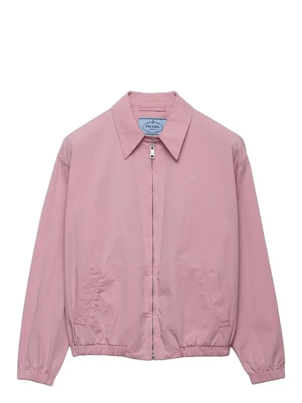 Prada Gabardine Blouson Jacket - Alabaster Pink