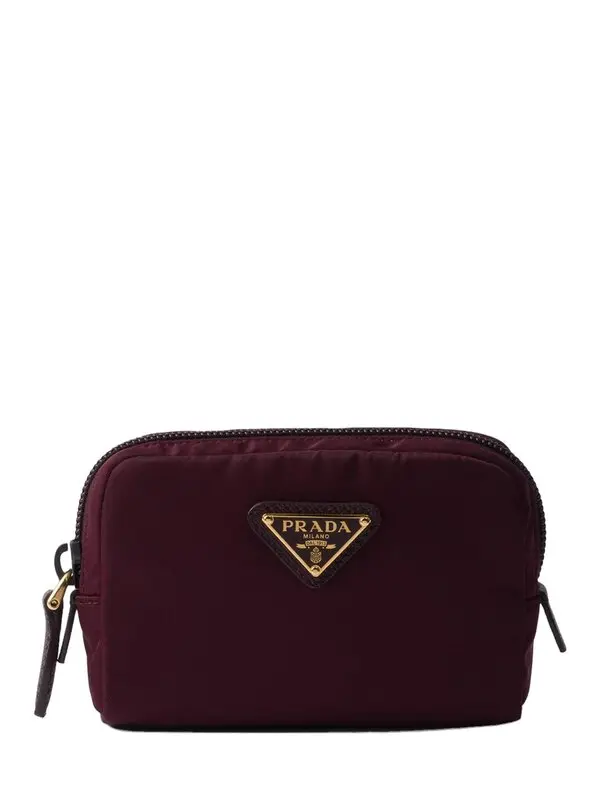 Prada Micro Re-nylon Pouch - Red