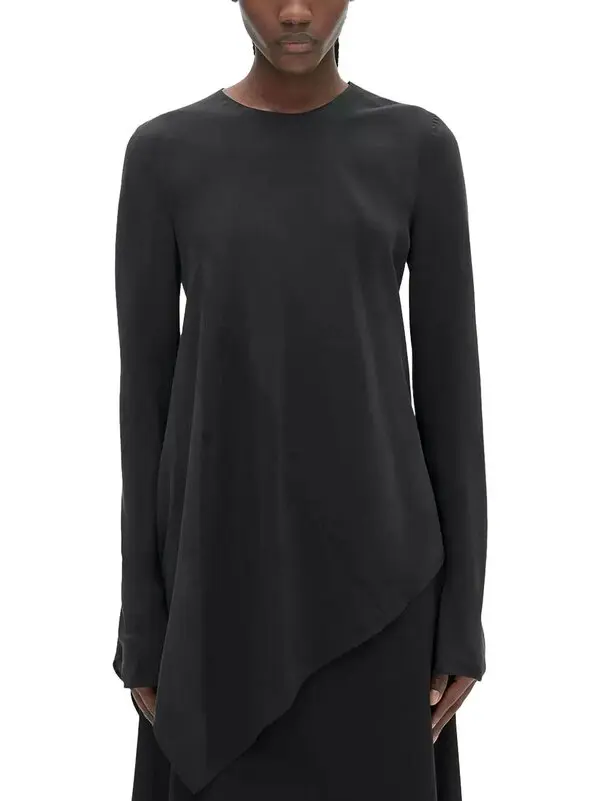 ANN DEMEULEMEESTER Deana Asymmetric Top - Black