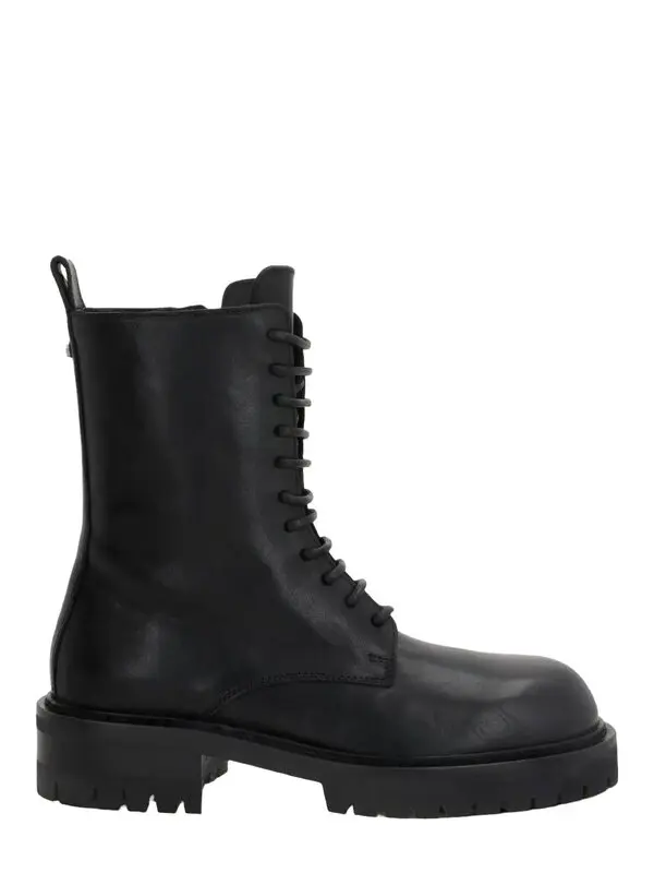 ANN DEMEULEMEESTER Skagi Lace-up Combat Boots - Black