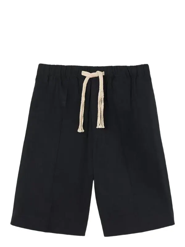 Sandro Drawstring Cotton Shorts - Blue