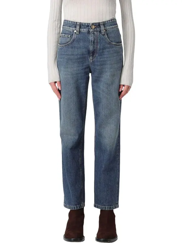 Brunello Cucinelli Straight Leg Jeans - Blue
