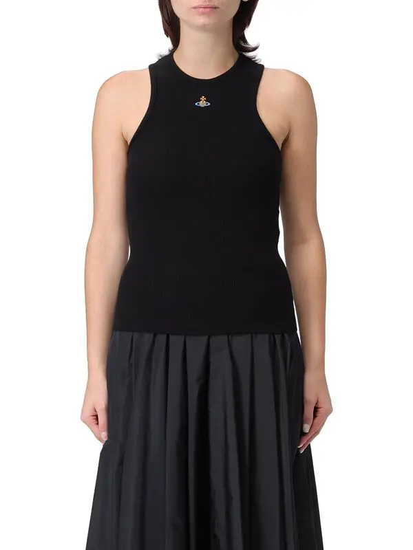 VIVIENNE WESTWOOD Ribbed Tank Top - Black