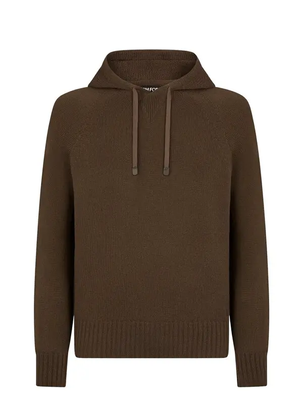 TOM FORD Cashmere Knitted Hoodie - Grey