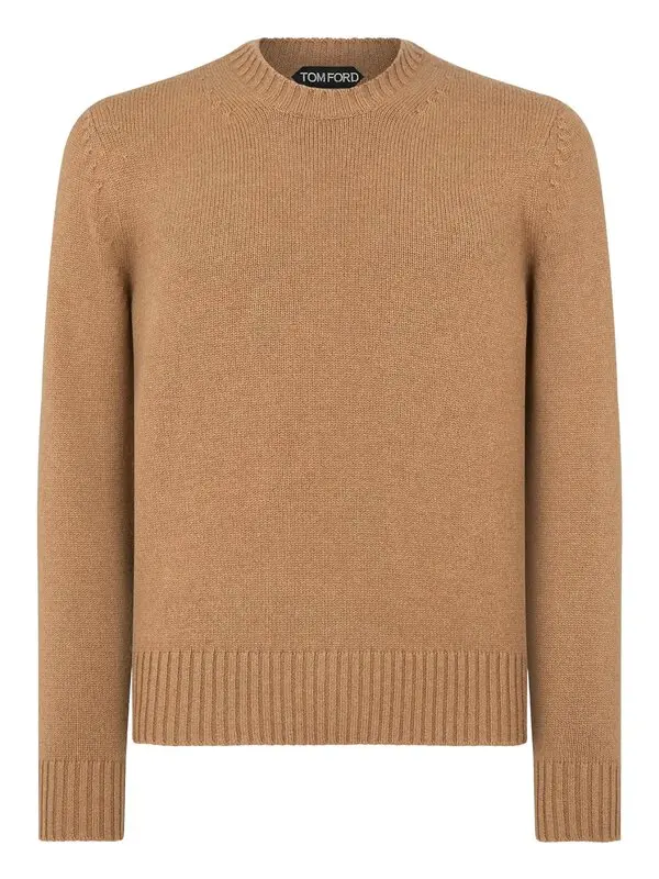 TOM FORD Cashmere Crew-neck Sweater - Brown