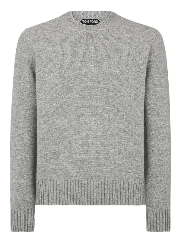 TOM FORD Cashmere Crew-neck Sweater - Grey