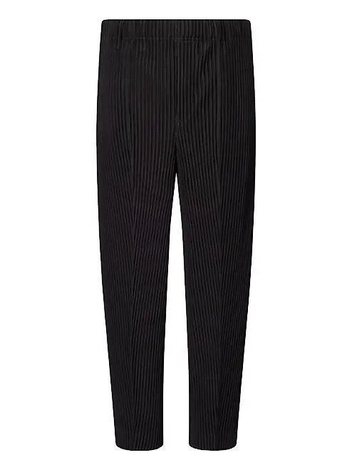 Issey Miyake Pleated Knitted Trousers - Coke Gray