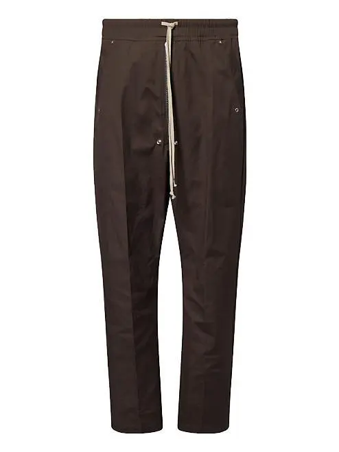 Rick Owens Straight-leg Cotton Trousers - Dark Dust