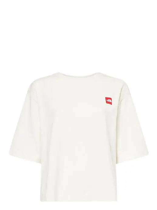 The North Face Cotton-jersey T-shirt With Brand Patch - White Dune
