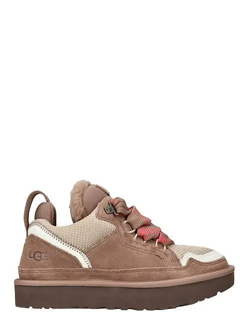 UGG Lowmel Suede And Mesh Low-top Trainers - Mid Brown