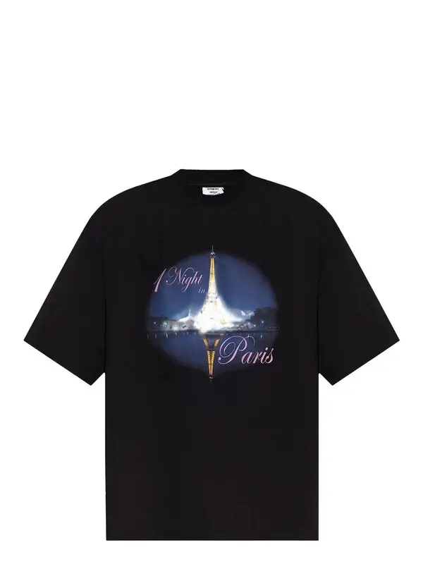 Vetements Night In Paris Oversized T-shirt - Black