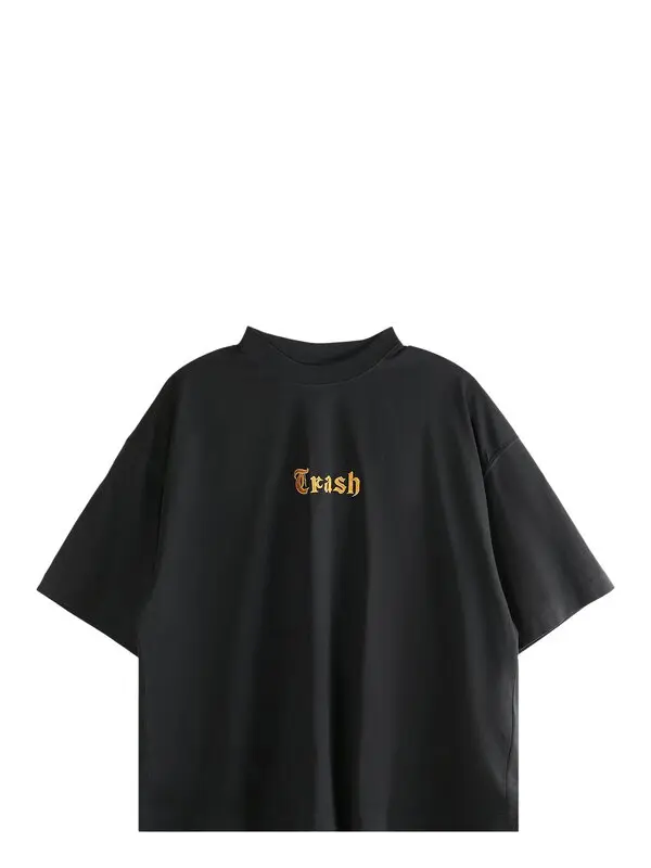 Vetements Trash Embroidered T-shirt - Black