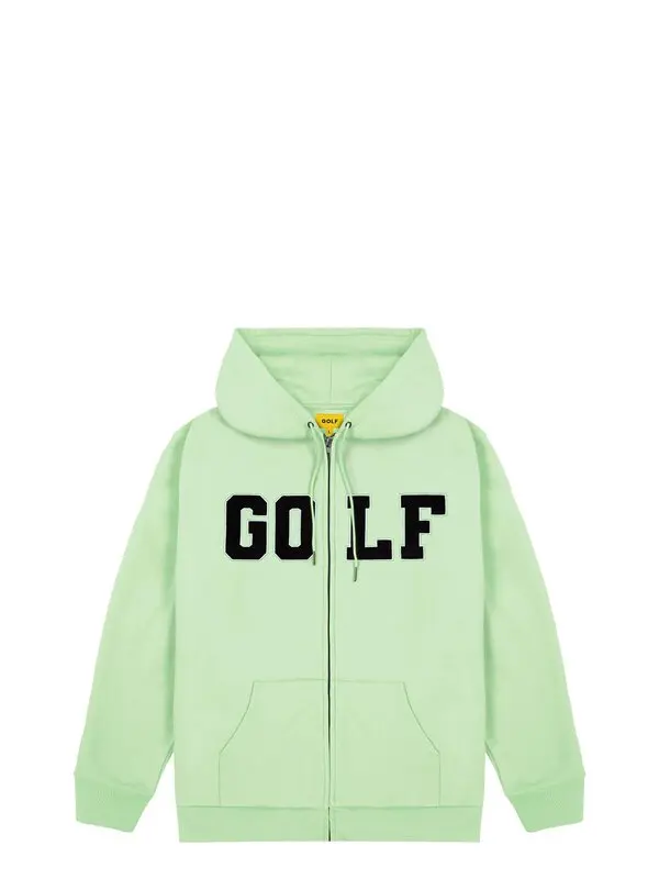 GOLF WANG College Cord Zip Up Hoodie - Green