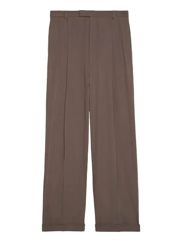 Gucci Wool Trousers - Brown