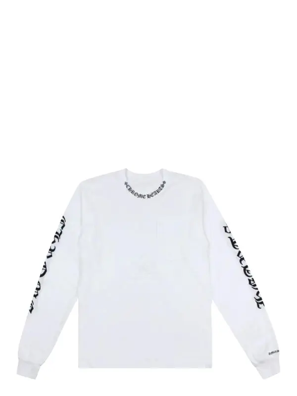 Chrome Hearts Neck Logo Long-sleeve T-shirt - White