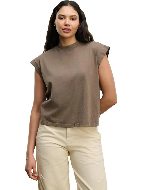 Velvet By Graham & Spencer Asya Tee - Brown