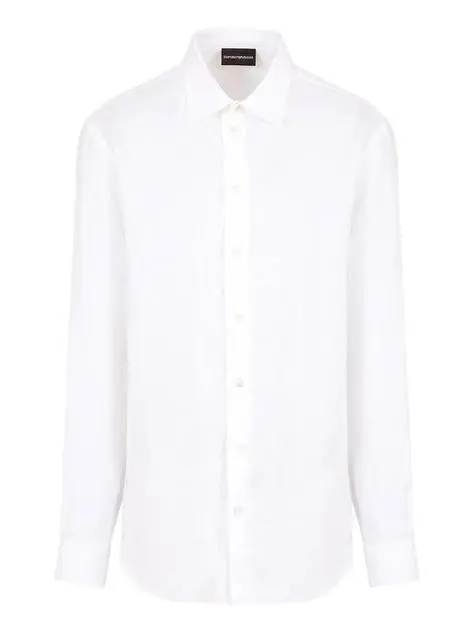 Emporio Armani Linen Shirt - White