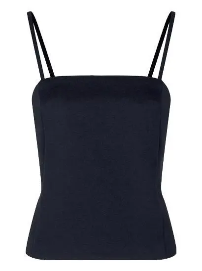 Giorgio Armani Technical Scuba Fabric Bustier Top - Black