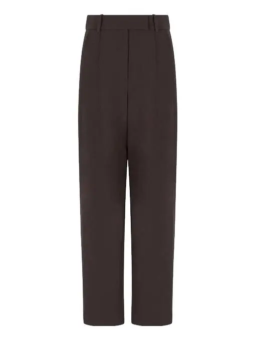 Giorgio Armani Double-pleat Trousers - Brown